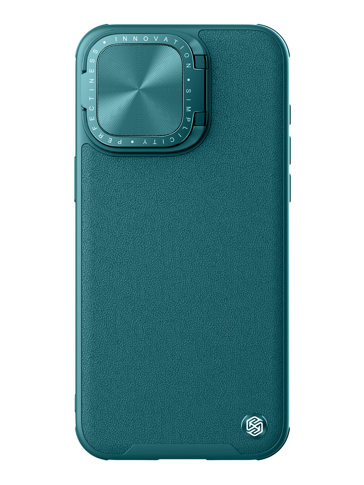 Nillkin для iPhone 15 Pro Max чехол CamShield ProP PU Leather Magnetic Green