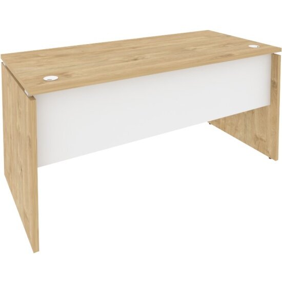 Стол письменный Riva CHAIR O. SP-4.7 Тиквуд светлый/Белый бриллиант 1580*720*750 Onix