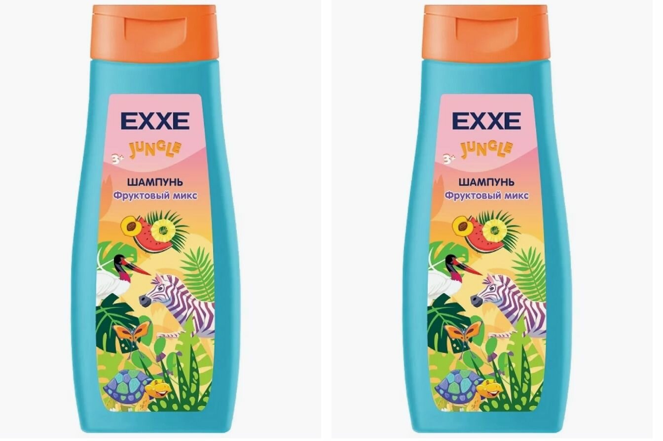 EXXE Шампунь Джунгли Фруктовый микс, 400 мл, 2 шт
