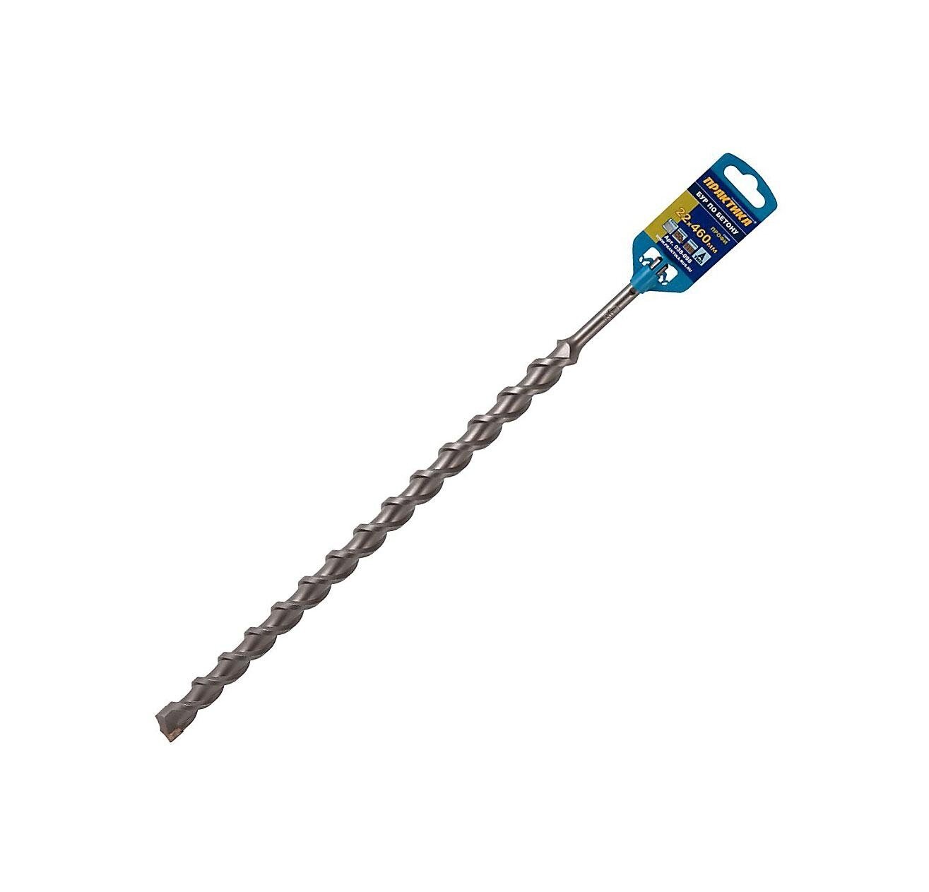 Бур по бетону серия Профи (22х460 мм; SDS-plus) ПРАКТИКА 038-098