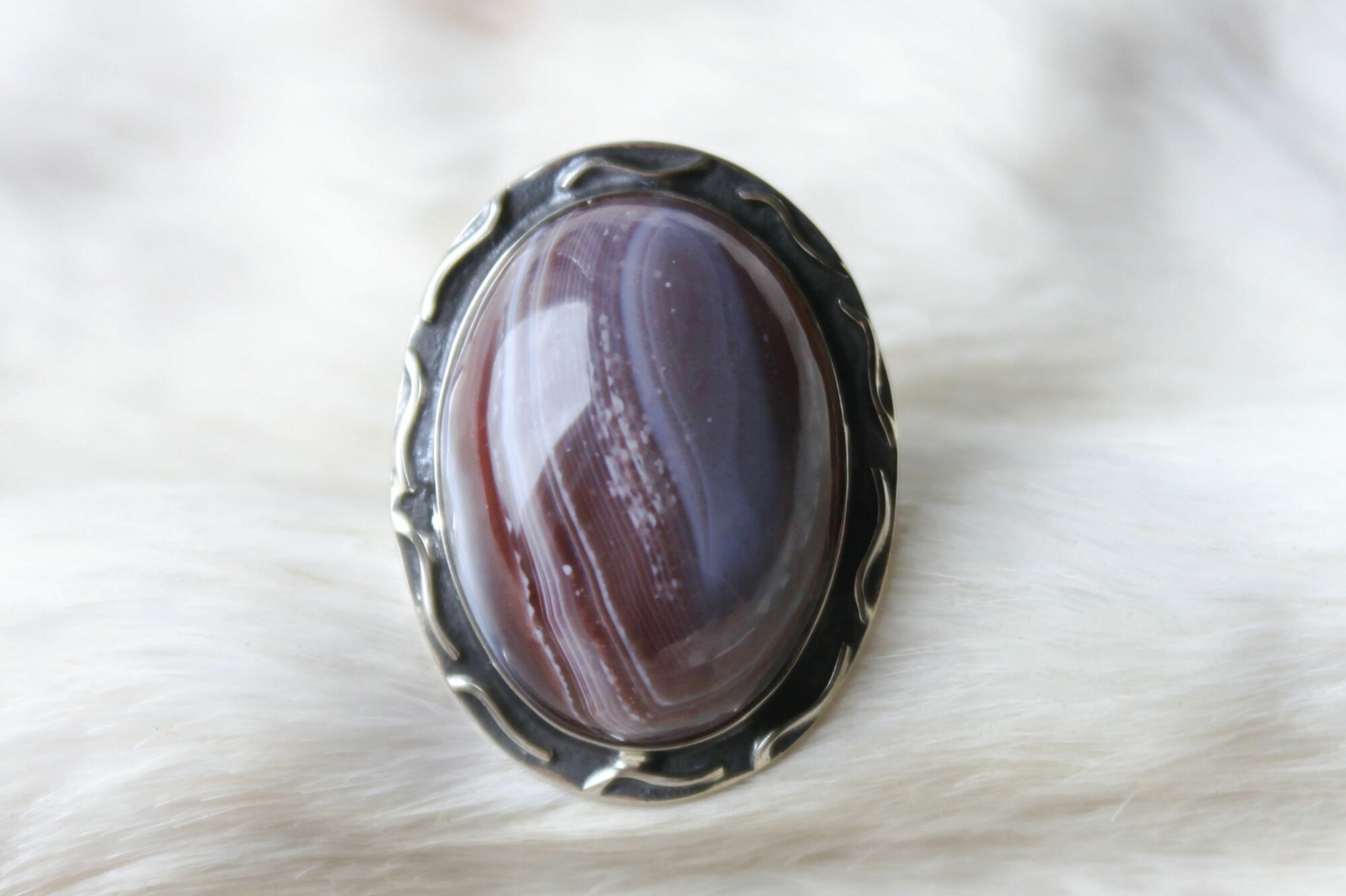 Кольцо, агат