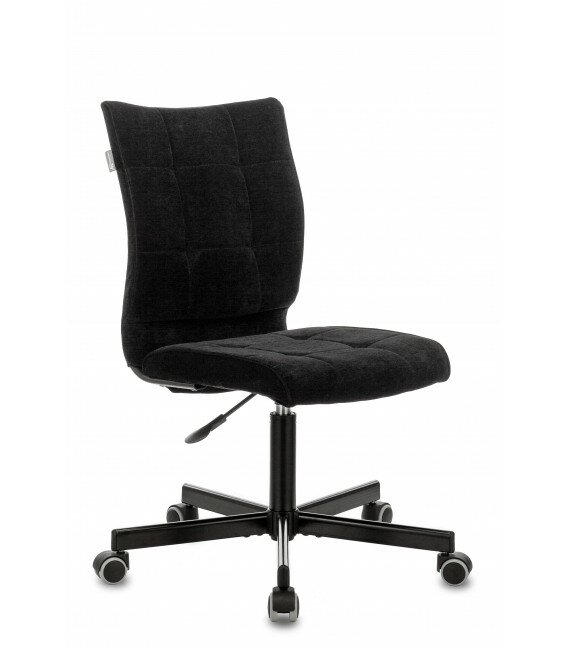Кресло Бюрократ CH-330M/LT-20 без подлокотников чёрный крестовина металл
