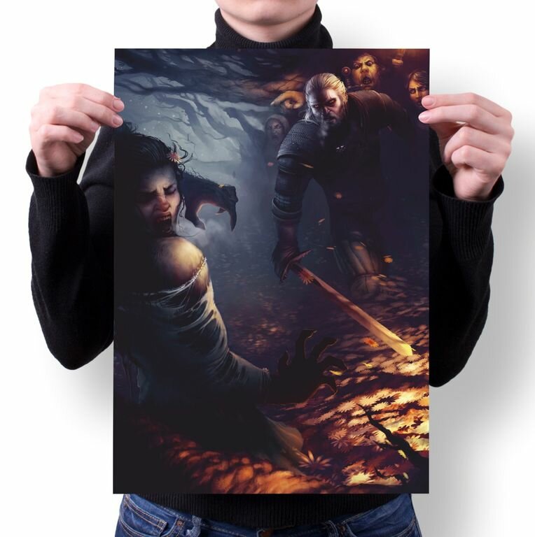 Плакат Witcher, Ведьмак №8, А4