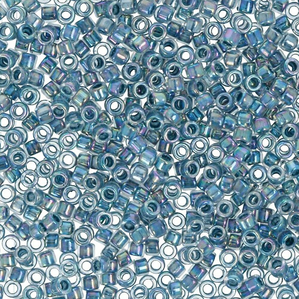 Бисер Япония "TOHO" 11/0 TREASURE №1 1.6 мм 5 х 5 г №0773 гр. бирюзовый/радужный