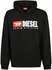 Худи DIESEL, размер 2XL, , black/black