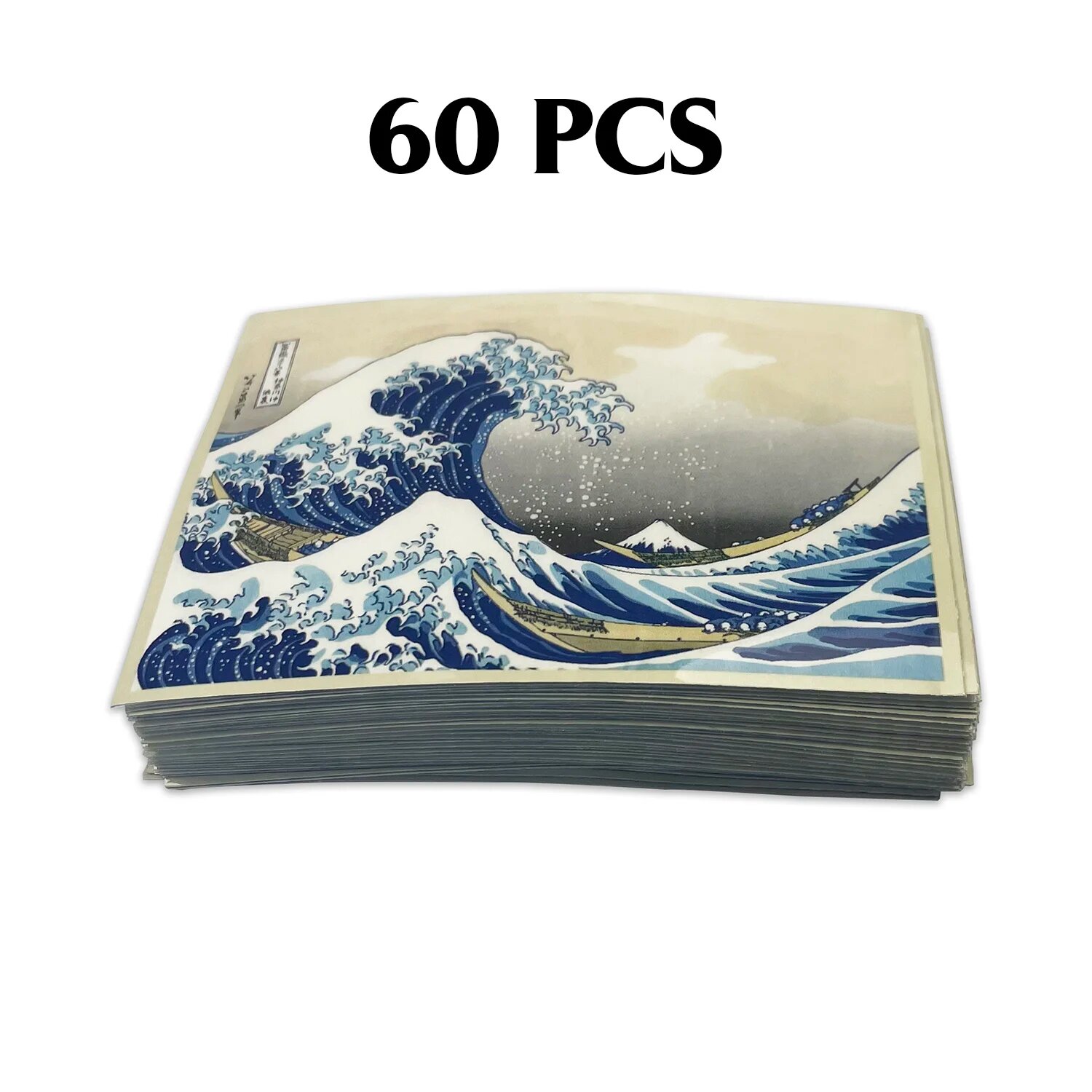 Протекторы для карт The Great Wave, 60 шт, Bright MTG wave
