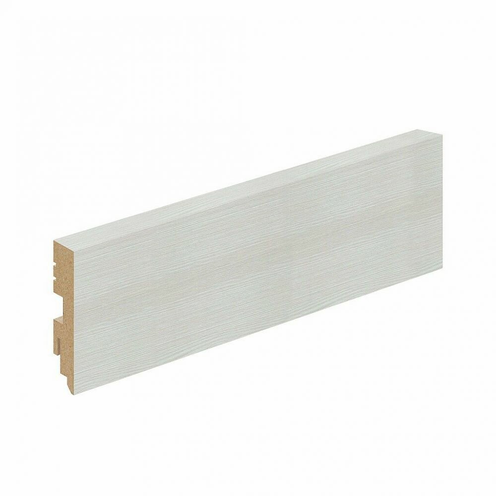 Плинтус с Экошпоном Bravo Плинтус Тип-0 Bianco Veralinga 16x70x2050мм / Браво.