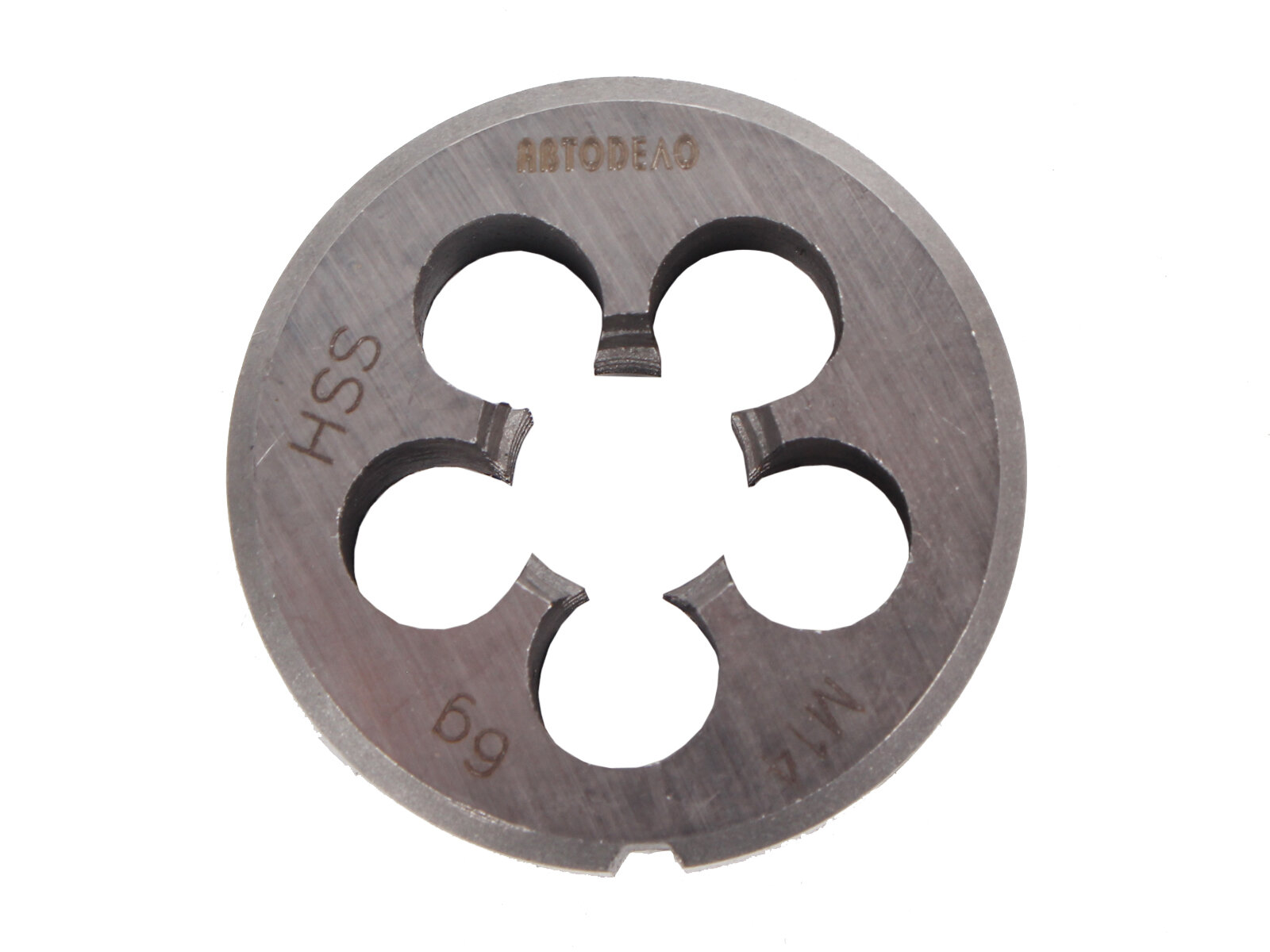 Плашка M14х2.0 D-38 мм АвтоDело (40889), инструментальная сталь