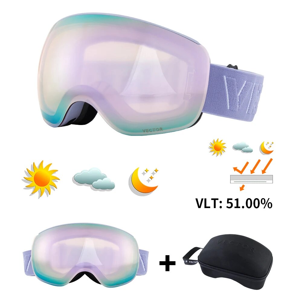 Детские лыжные очки VECTOR UV400 Goggles and Box 1