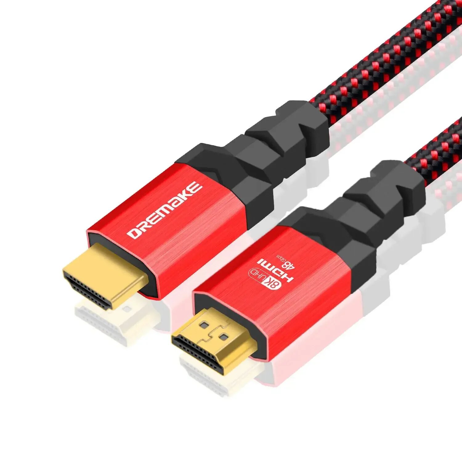 Кабель HDMI 2.1 TIMEYES 8K60Hz Red-HDMI2.1, 1.5m
