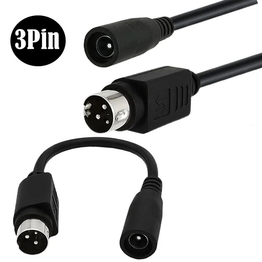 Кабель питания 3-pin 5.5*2.5 мм JCD