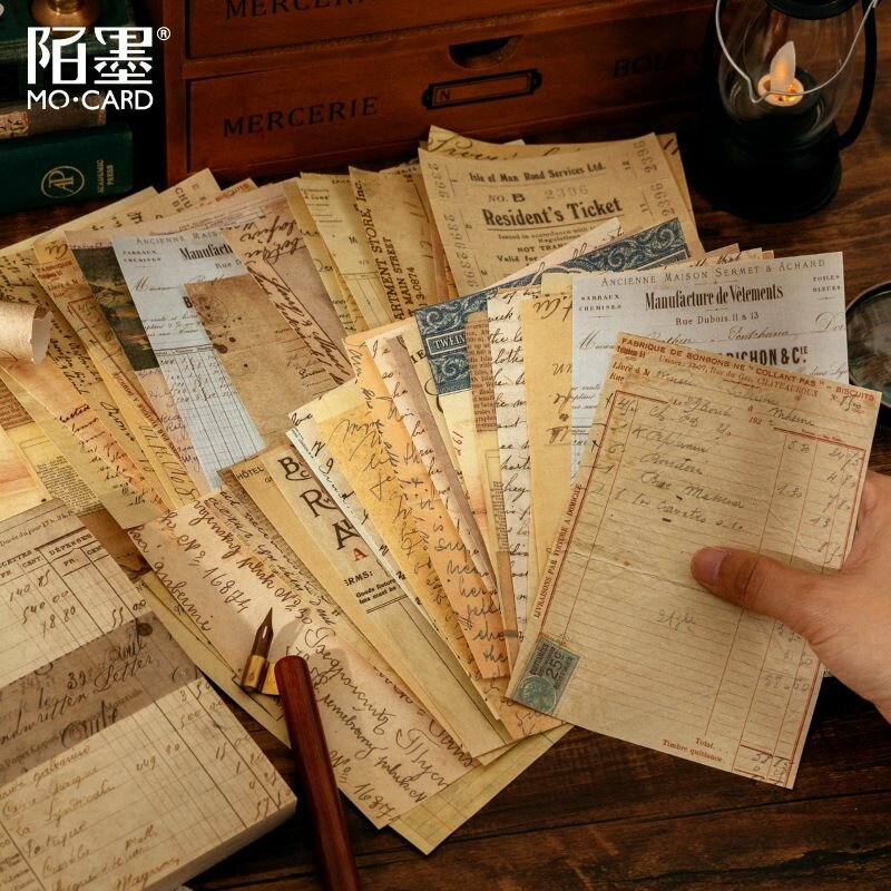 Бумага для скрапбукинга Ретро Литературный Декоративный Материал Бумага для скрапбукинга 100 шт./компл. Его можно использовать для украшения справочников, подарочной упаковки, украшения дома