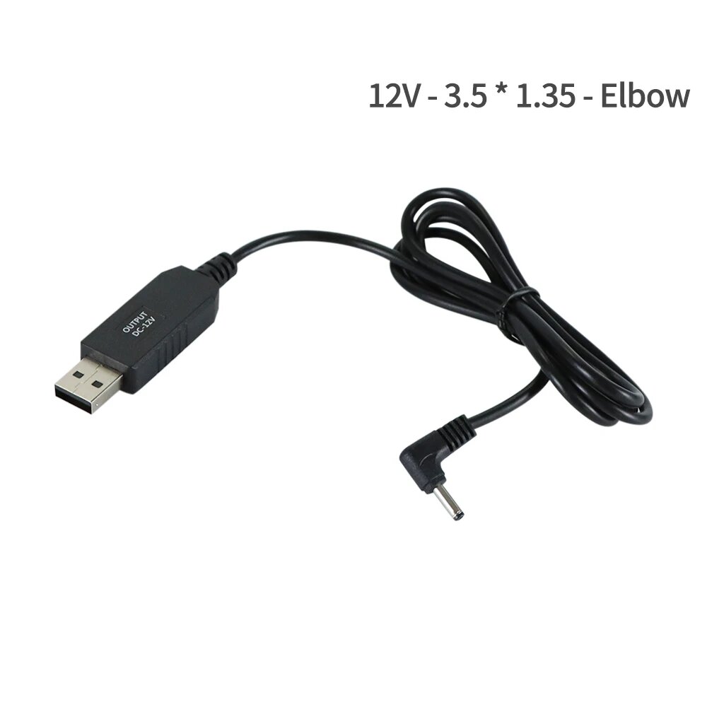 12V-3.5*1.35-Elbow USB кабель питания, Цвет: H