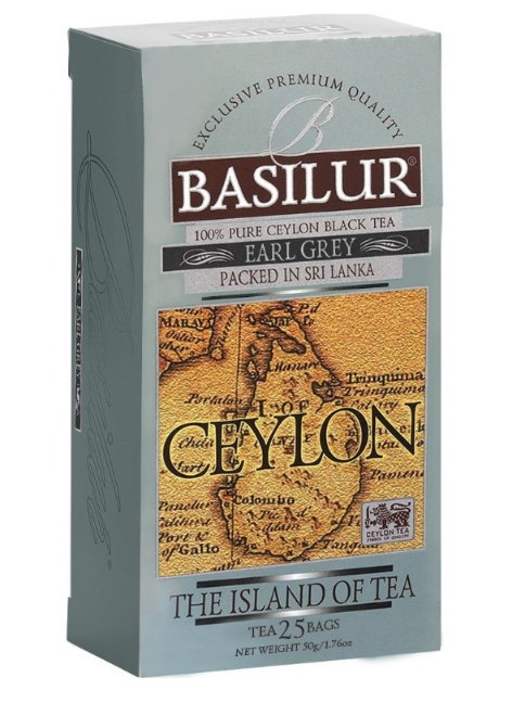 Basilur Чай черный Эрл Грей, 25 пак х 2 г