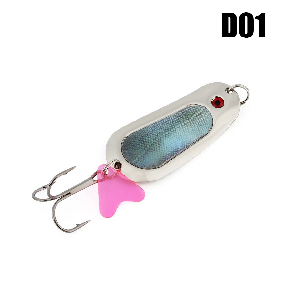 Блесна W.P.E, металлическая, 21г/24г/28г/38г Розовый, 28g, D01