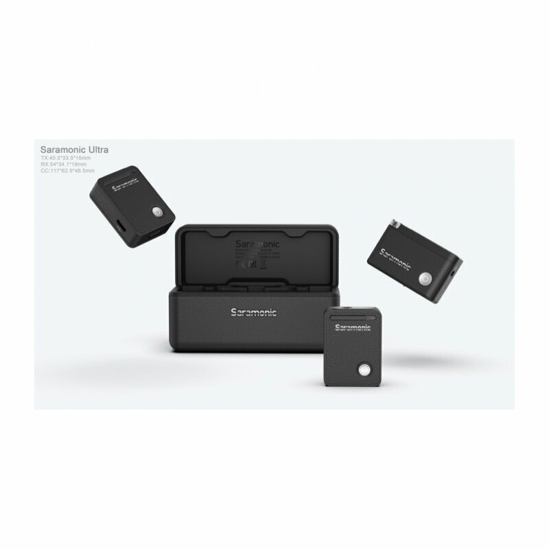 Saramonic Ultra 01 (TX+TX+RX) Радиосистема 2,4Гц в кейсе с подзарядкой, черный