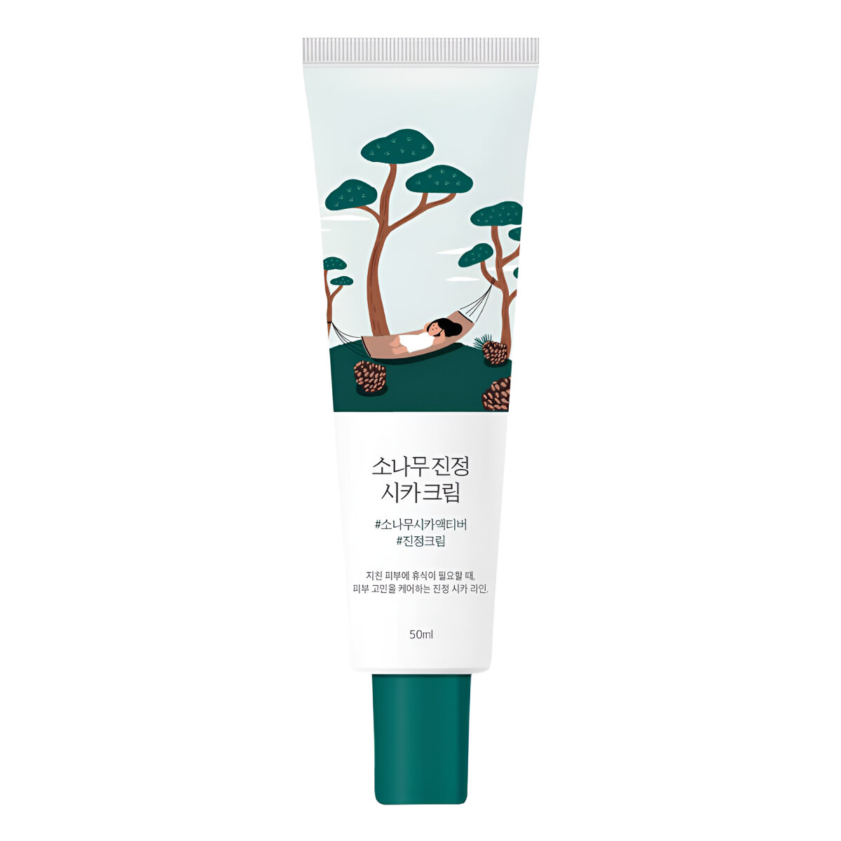 ROUND LAB Крем для проблемной кожи лица с экстрактами сосны и центеллы / Pine Calming Cica Cream, 50 мл