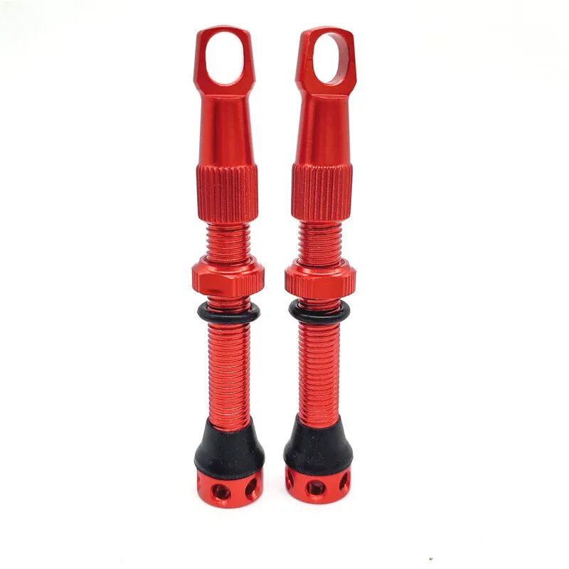Бескамерные клапаны для велосипеда Presta Красный, red 1 pair