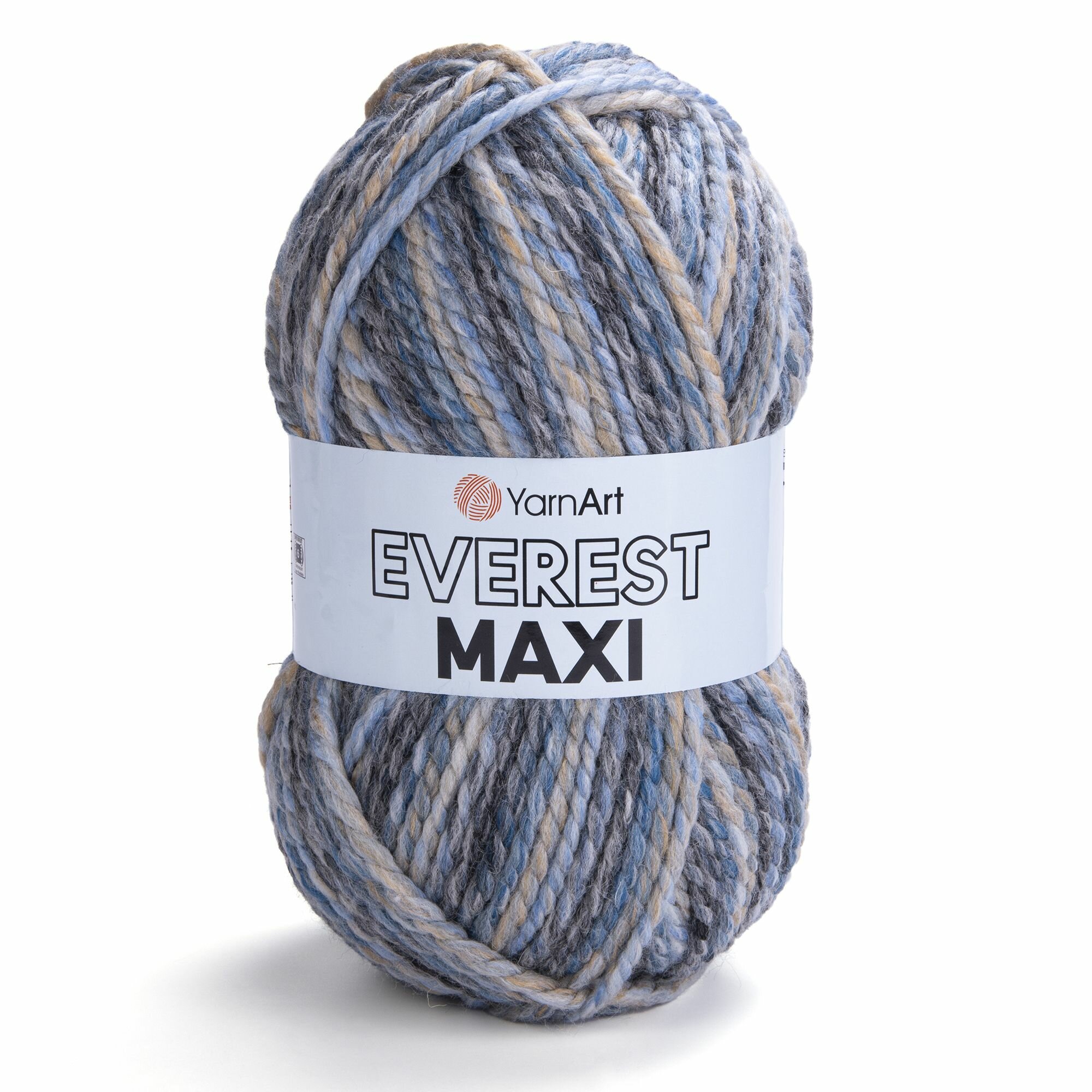Пряжа YarnArt Everest Maxi цвет 8023 (200г/134м, упаковка 3 мотка)