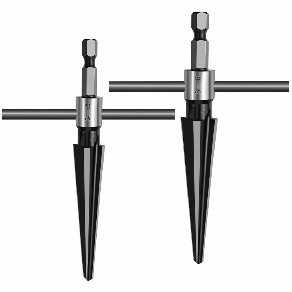 2 штуки Коническая развертка для сверления, снятия заусенцев, зенковки, расширения ручка для дерева и пластика