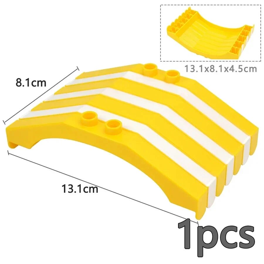 Большие строительные блоки Miguba для взрослых Желтый, 4 Hole Sunshade Roof