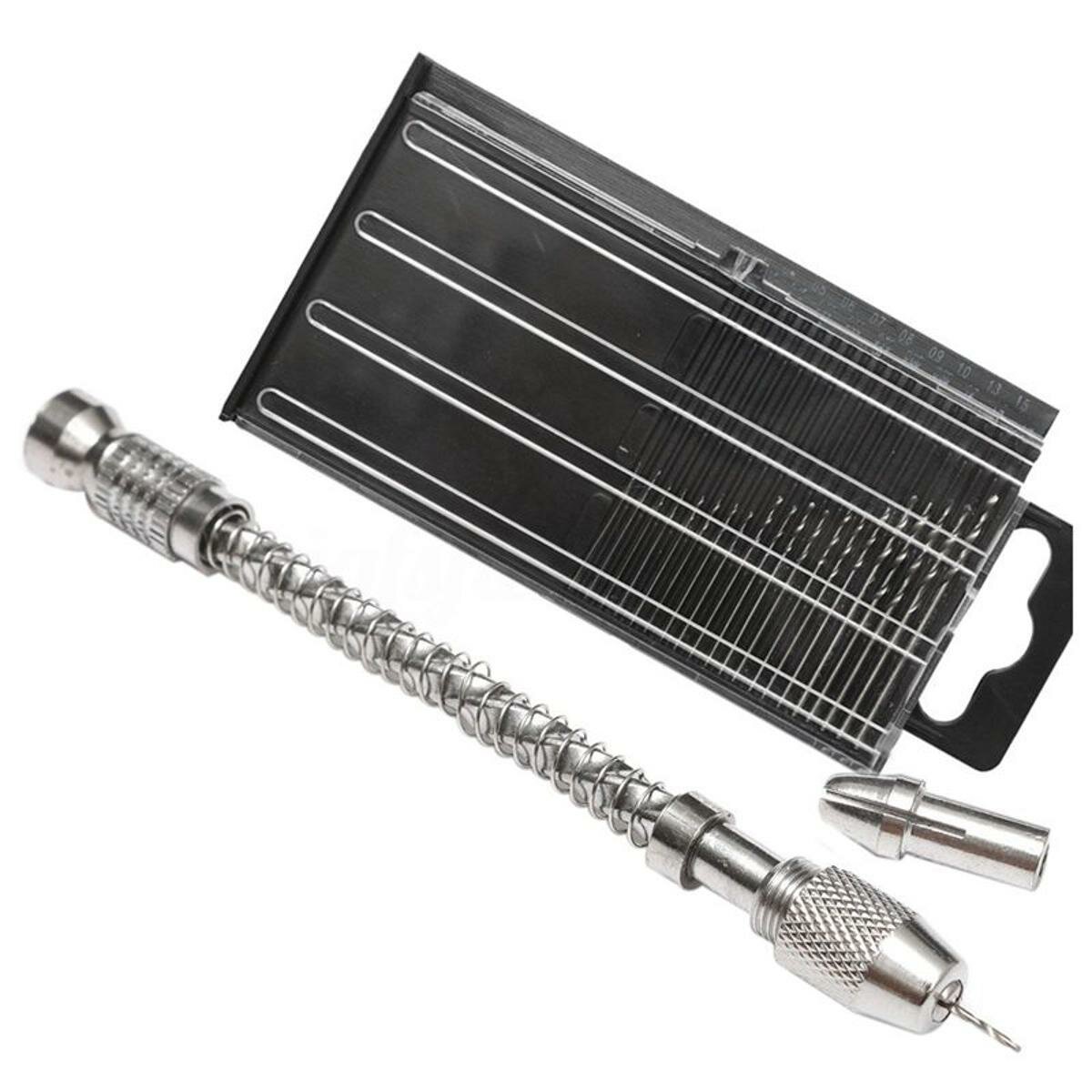 21 шт. Ручная спиральная дрель с мини-микросверлами, набор из 21 шт, индекс, полуавтоматический