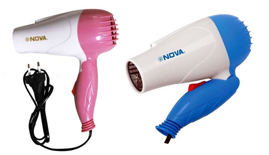 1000 Вт - Складной электрический фен для волос повышенной прочности