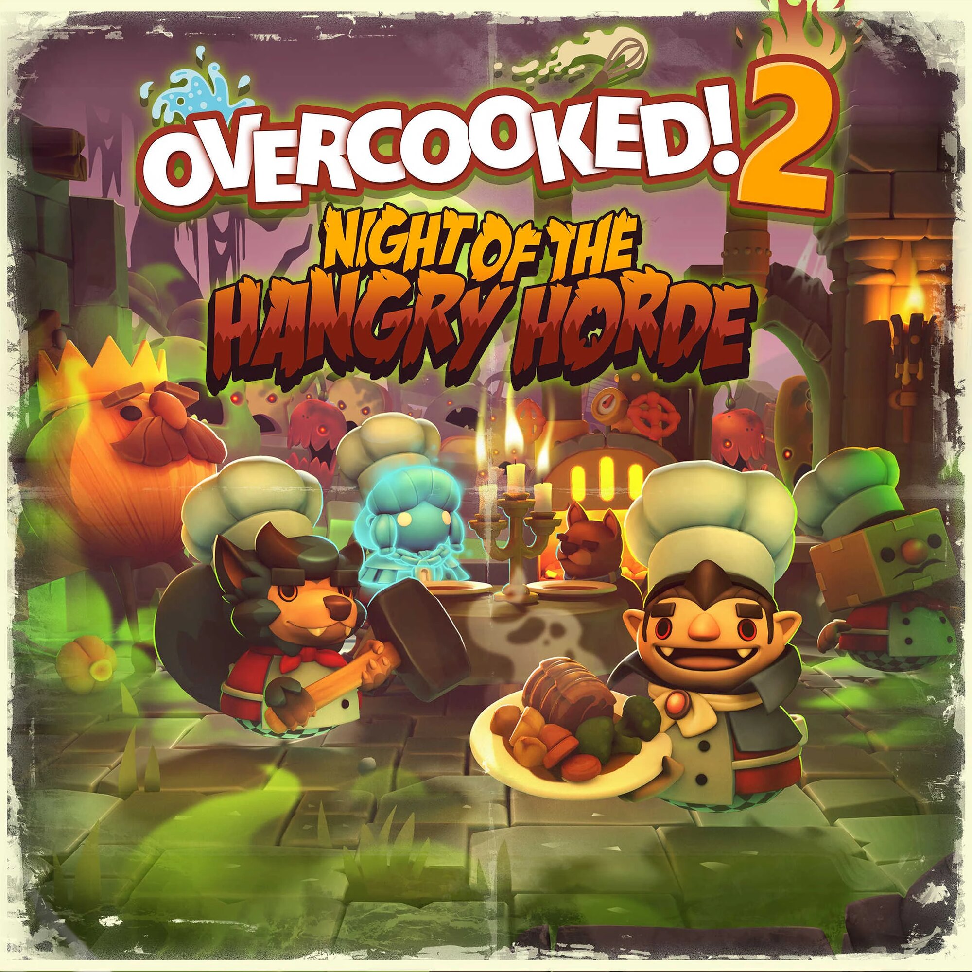 Дополнение Overcooked! 2 - Night of the Hangry Horde, цифровое издание PlayStation 4, регион Турция / код пополнения баланса