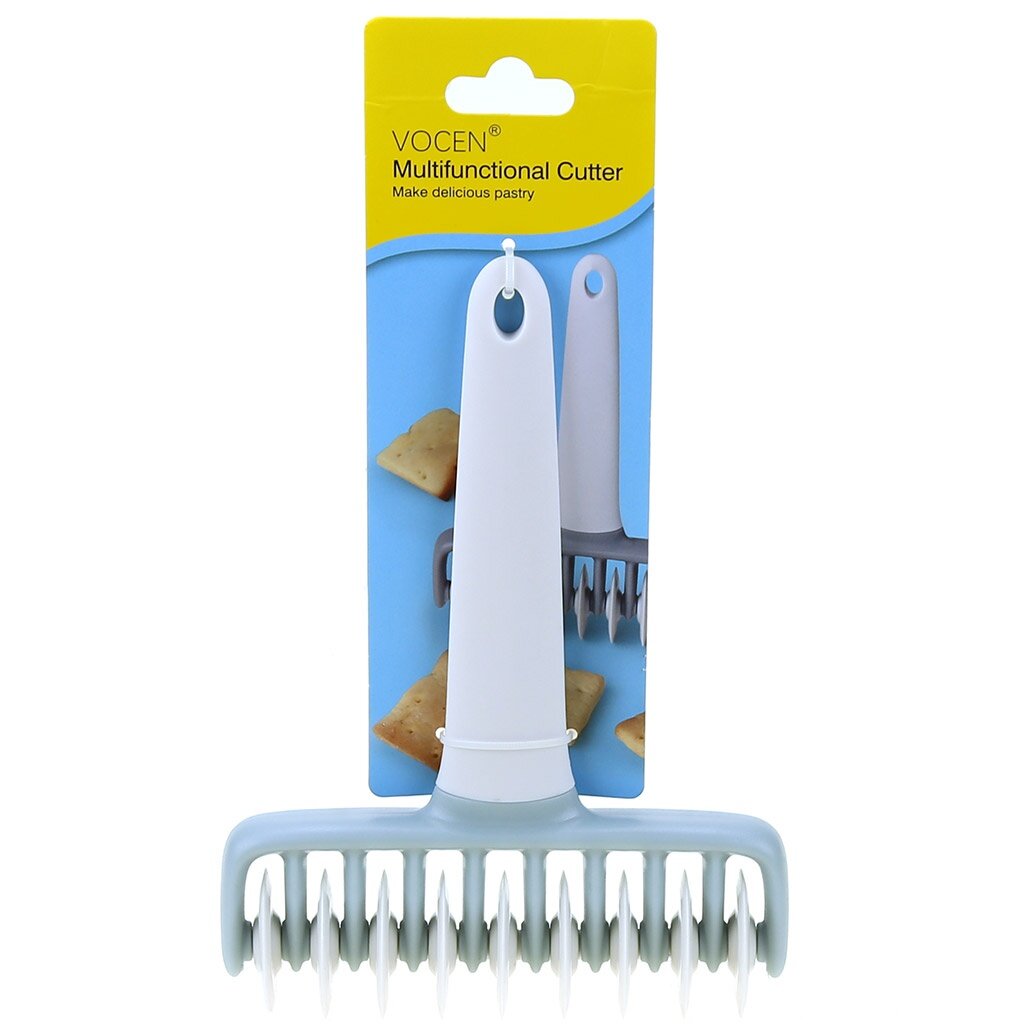 Нож-ролик для теста КНР "Бельгия", пластмассовый 19,5х14х3,8 см, съемные ролики, на картоне (ADU100854)