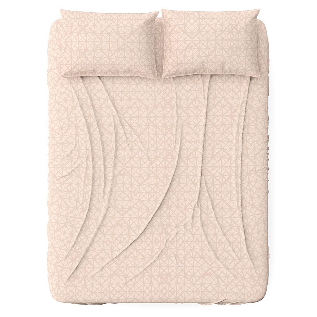 Простыня детская Домашняя мода на резинке односпальная "Фантазеры, бежевый", 90х200 см, бязь "Комфорт", хлопок 100% (П-1,5Р)