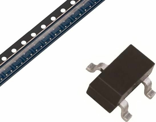 Диод STMicroelectronics BAR42FILM импульсный Шоттки SMD 30В 0,1А SOT23, 1шт