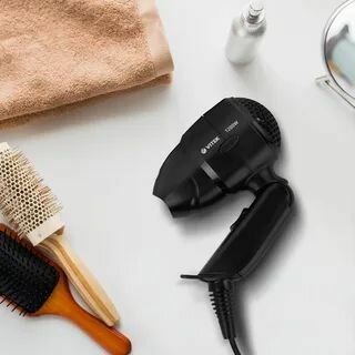 Компактный фен складной для волос VITEK VT-8210 BK 1200 Вт, черный