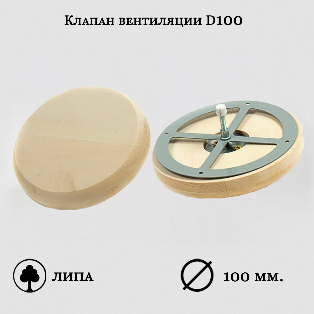 Клапан вентиляции D100