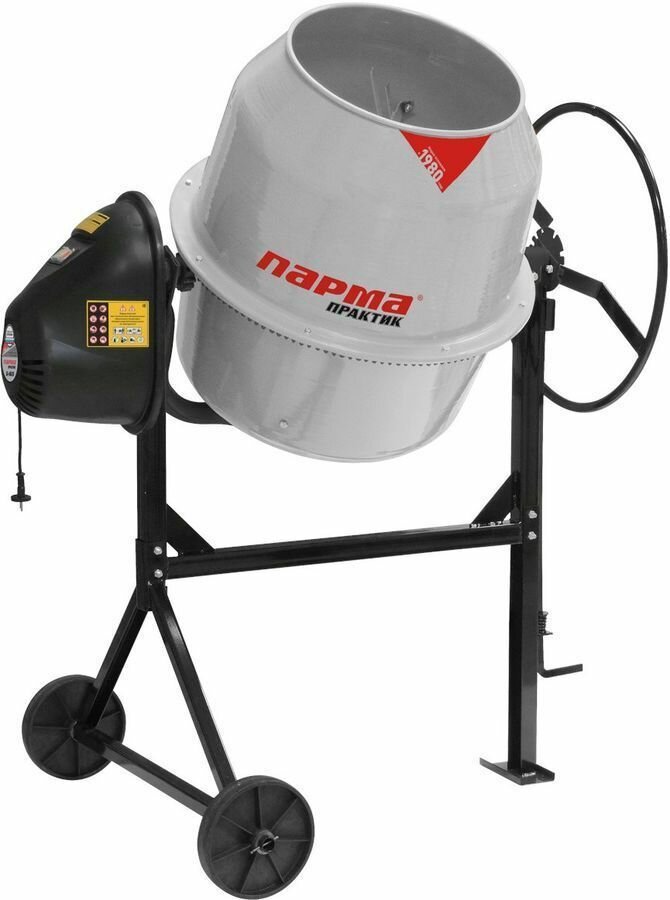 Бетоносмеситель парма Практик Б-161-С Россия 02.001.00040 (600 Вт, сегментн. мет. венец, объем бака 160л)