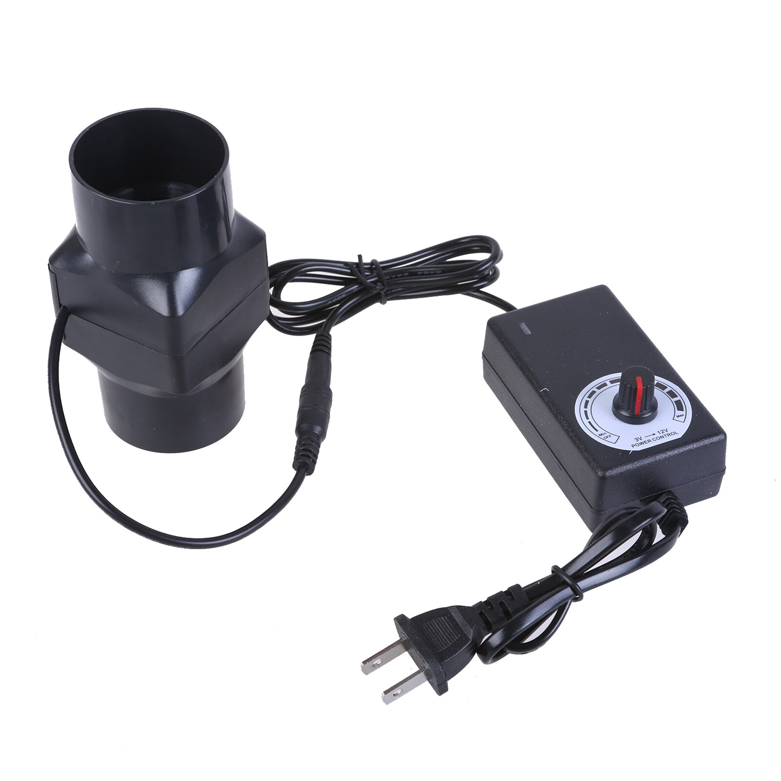 Стандартный источник питания с регулировкой скорости в США + черный канальный вентилятор мощностью 50 мм6 Вт