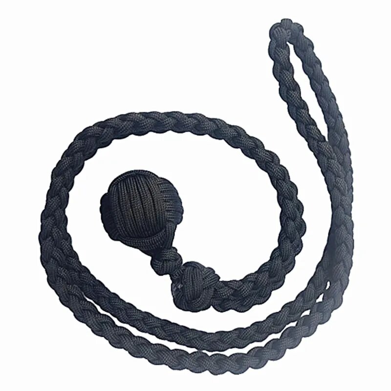 Расширяемый кулак обезьяны из паракорда, стальной сердечник Черный, black