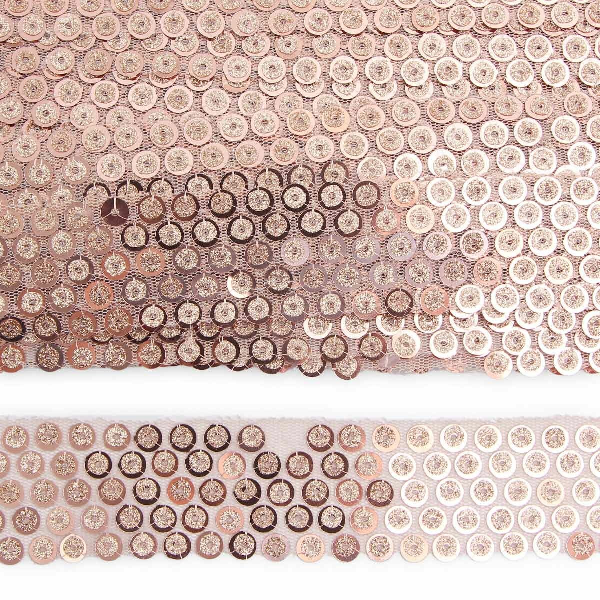 3AR072 Тесьма с пайетками 3,5см (золото)