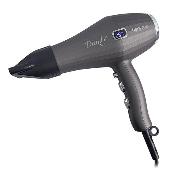 Фен для сушки волос Harizma Dandy h10228, Led- дисплей, 3 температурных режима, 2 скорости, мощность- 2400 Вт
