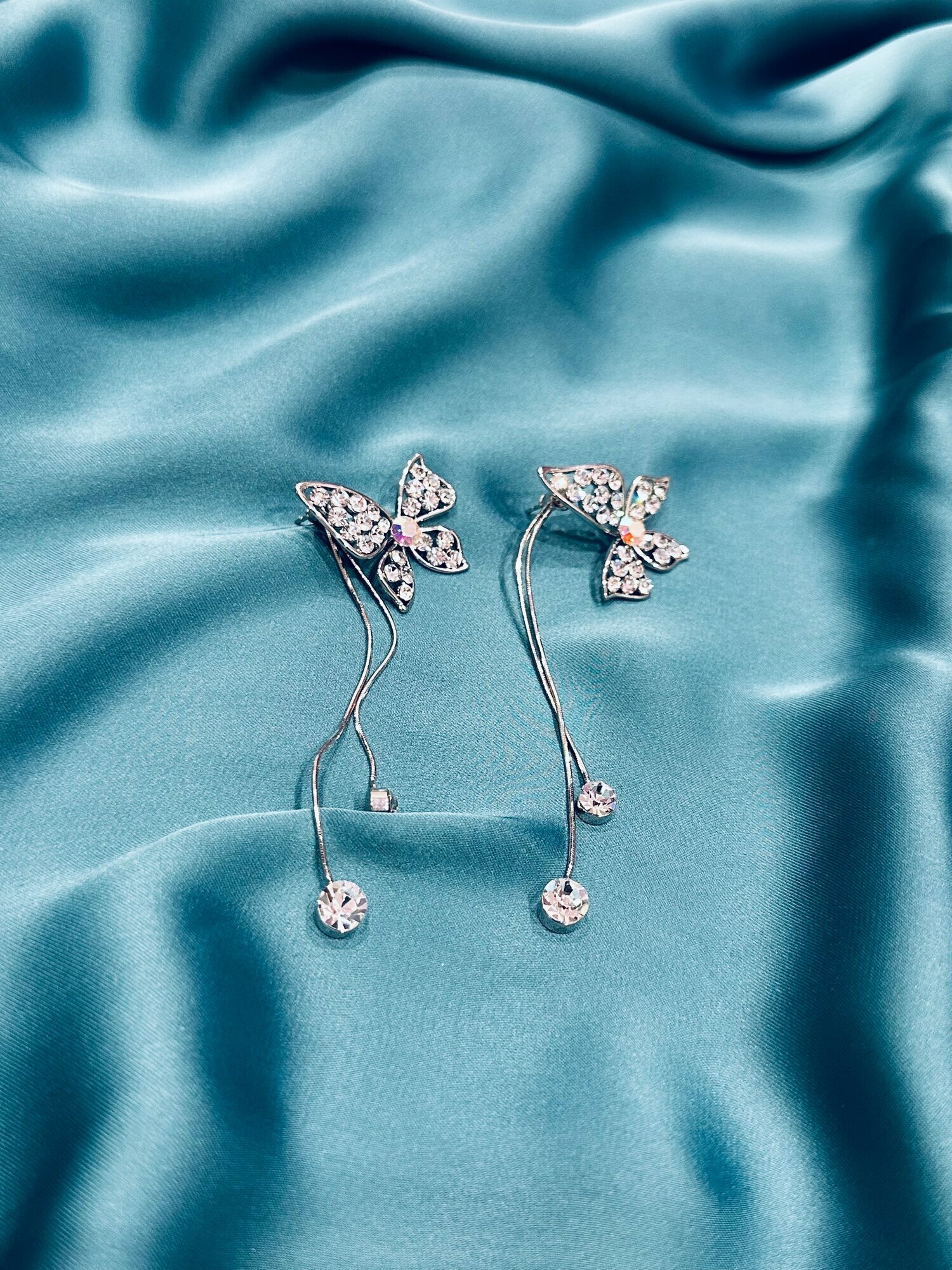 Серьги с подвесками, кристалл