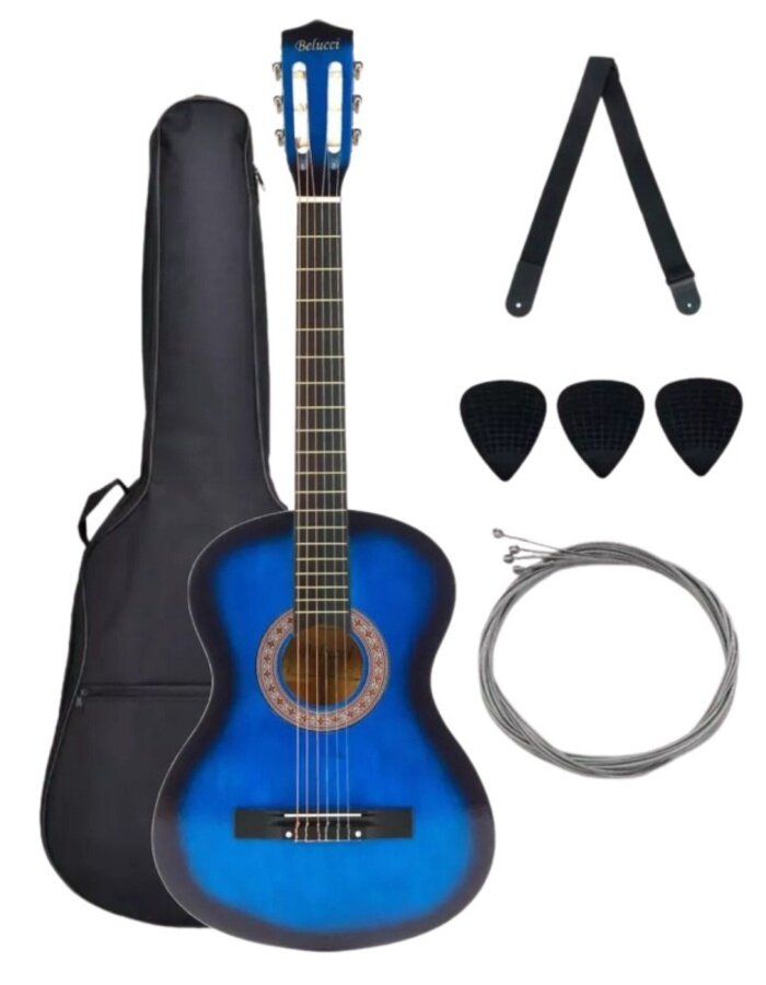 Классическая гитара 7/8 Belucci BC3805 BLS (комплект)