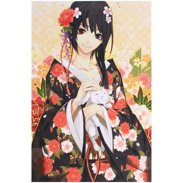 Алмазная мозаика КНР на подрамнике с полным заполнением "Мир Ярких Красок", китайская красавица, 20х30 см