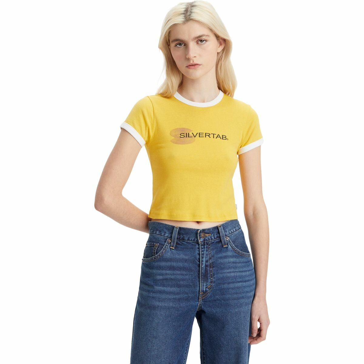 Футболка Women Silver Tab Crew Neck T-Shirt