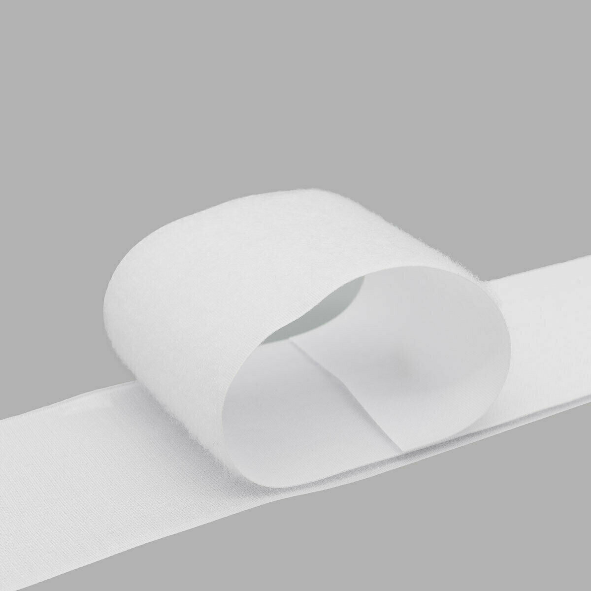 Лента-контакт "липучка" пришивная 100мм белый уп. 1м (пара)