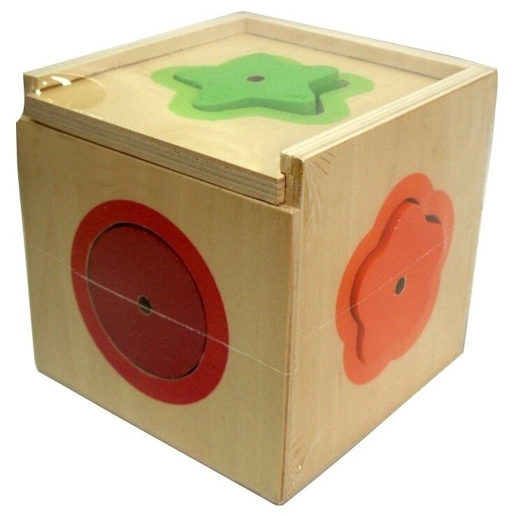 Развивающая игра Дрофа-Медиа "Логический куб" дерево, сортер (Ш-5205)