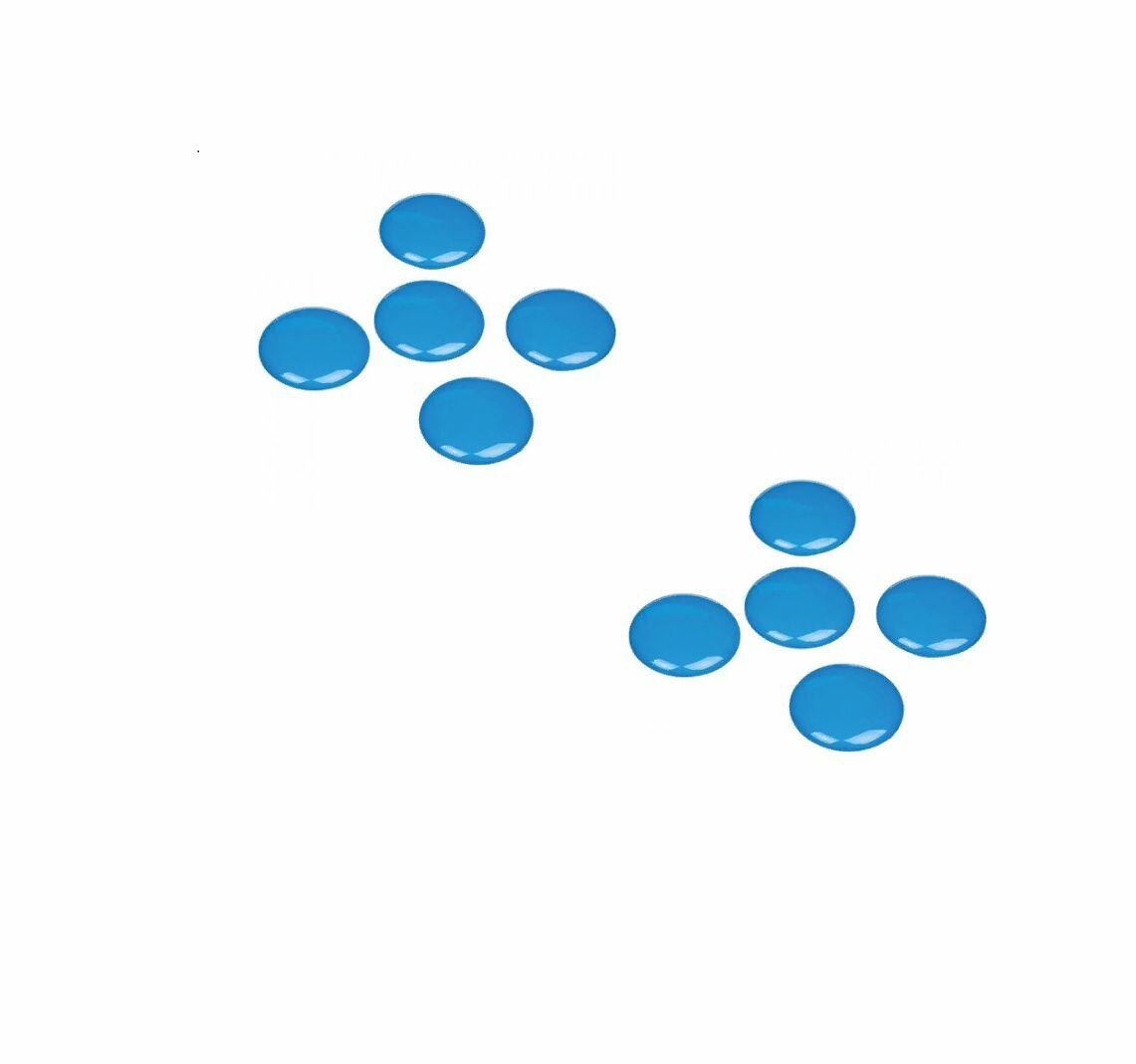 Комус Магнитный держатель для досок, 30 мм, 5шт в упаковке, синий, 2 уп