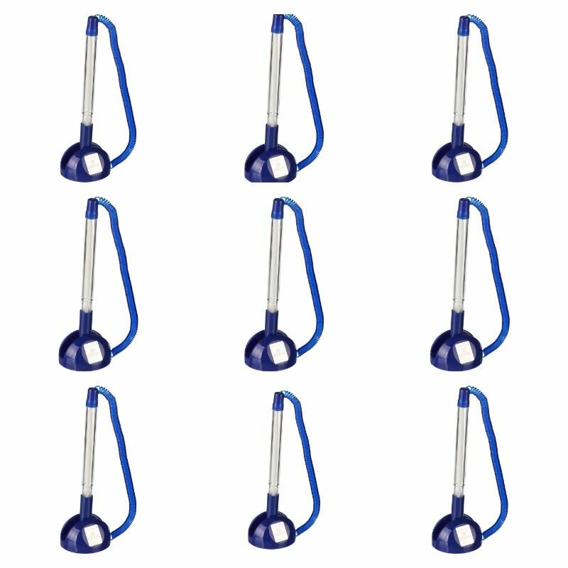 Beifa Ручка шариковая на подставке, на липучке, синяя, 9 уп.