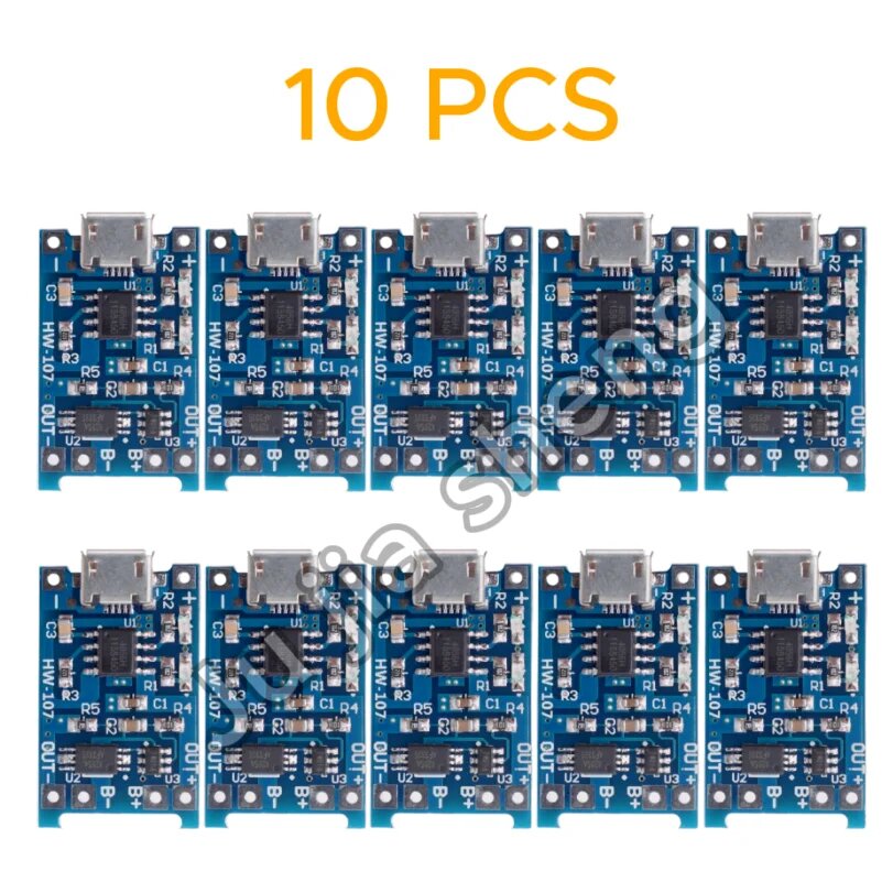 10 PCS TP4056 плата зарядки Micro