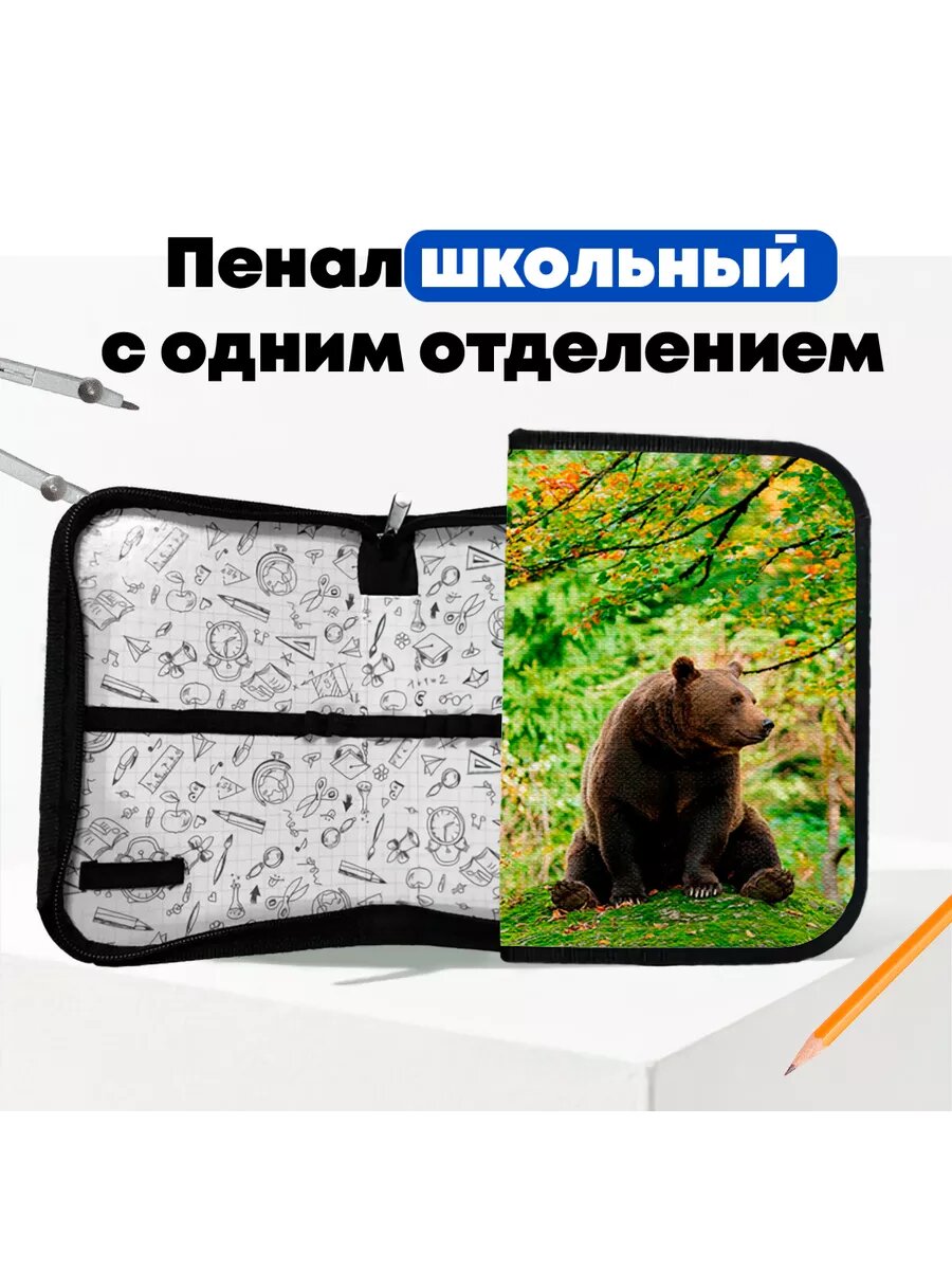 Школьный пенал Медведь