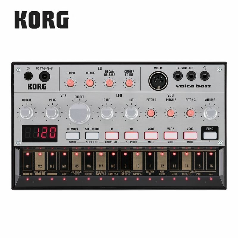 Korg Volca Bass Синтезатор аналоговый (Подарите европейский стандартный адаптер)