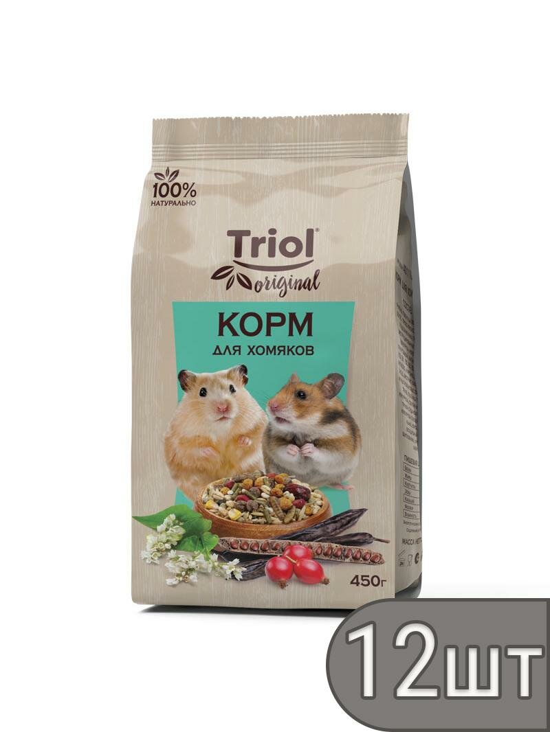 Triol Набор 12 шт Корм Original для хомяков, 450 гр 5.4 кг